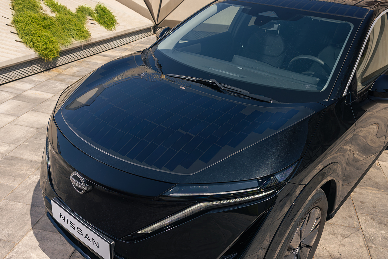 This Nissan Ariya can charge itself through solar energy - TheAutoPH